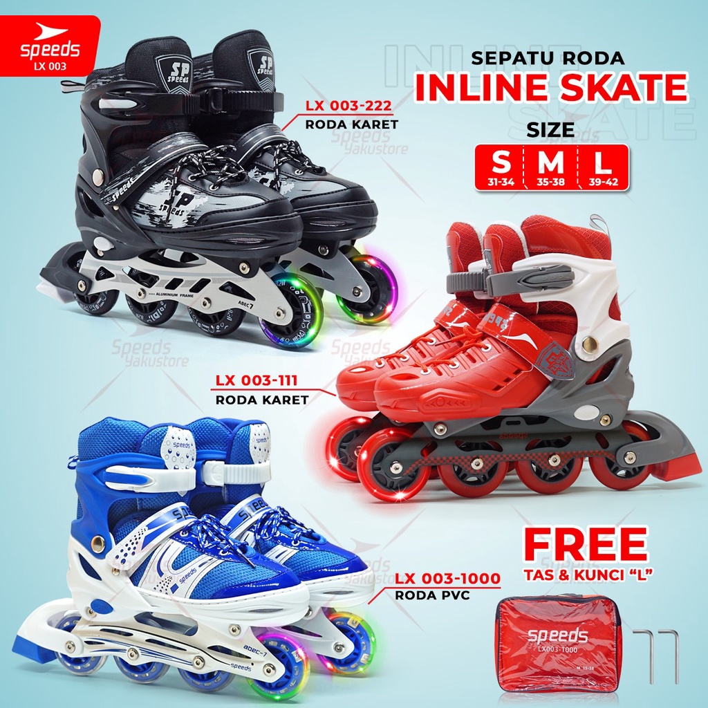 Jual SPEEDS Sepatu Roda Anak dan Dewasa Remaja Roller Skate Inline ...