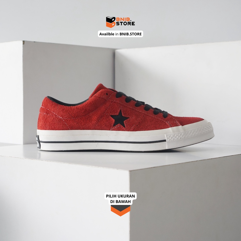 Jual CONVERSE MEN ONE STAR ANNIVERSARY RED [163246C] ORIGINAL | Shopee Indonesia