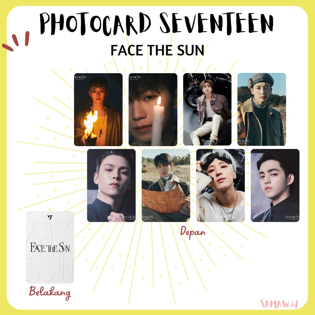 Jual PHOTOCARD SEVENTEEN FACE THE SUN | Shopee Indonesia
