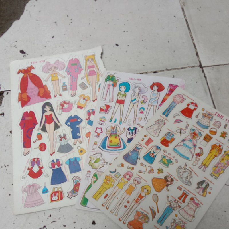 Jual BEPE BEPEAN JADUL ORANG ORANGAN KERTAS PAPER DOLL MAINAN ANAK ...
