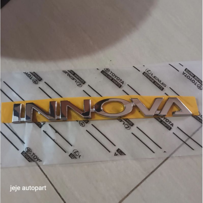 Jual emblem tulisan INNOVA warna crom original panjang 19.5cm | Shopee ...
