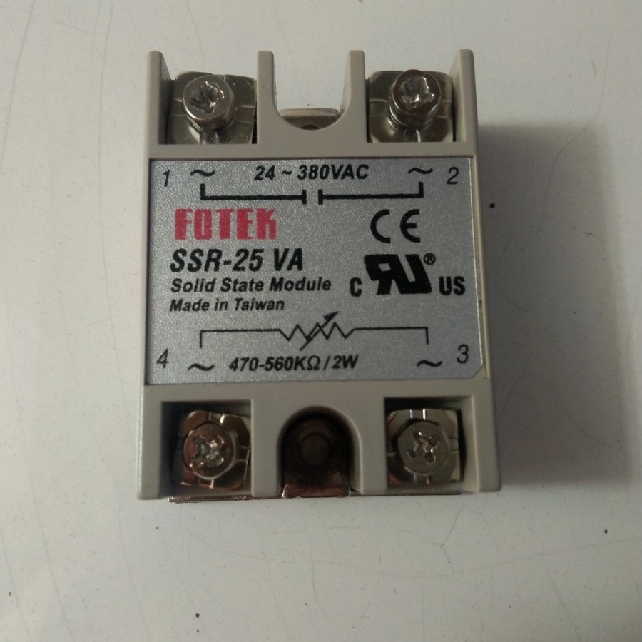 Jual Solid State Relay Fotek SSR-25 VA / SSR 25 VA 25 Amper | Shopee Indonesia