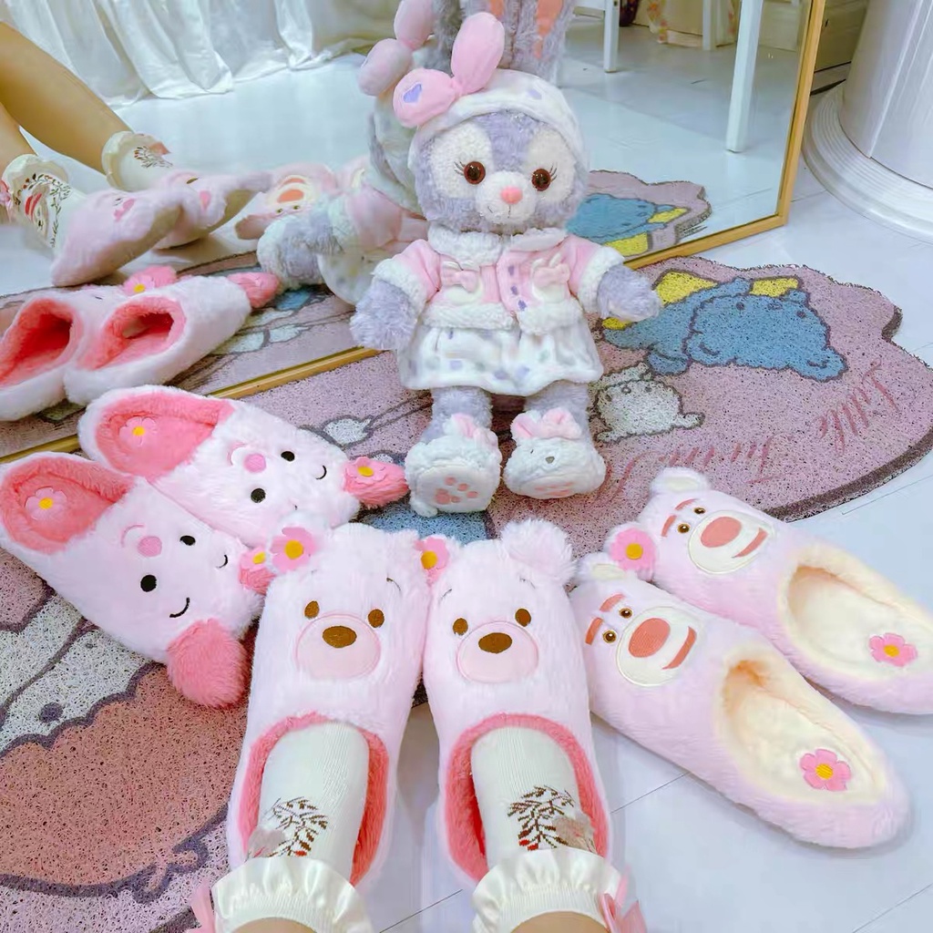 Jual SANDAL RUMAH WINNIE THE POOH PIGLET LOTSO PINK SEPATU KAMAR ...