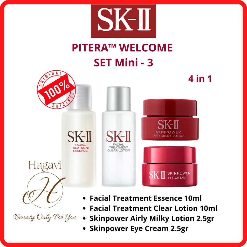 Jual SKII SK-II SK2 SK II PITERA™ WELCOME SET MINI - 3 (ORI 100% ...