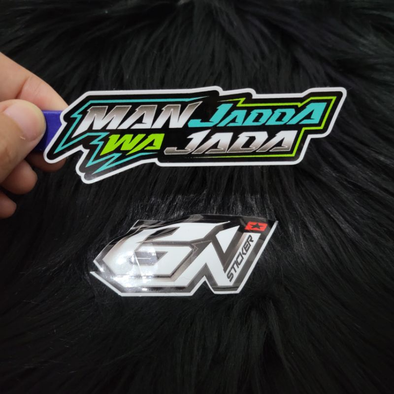 Jual sticker kata2 viral Man Jadda Wa Jada | Shopee Indonesia