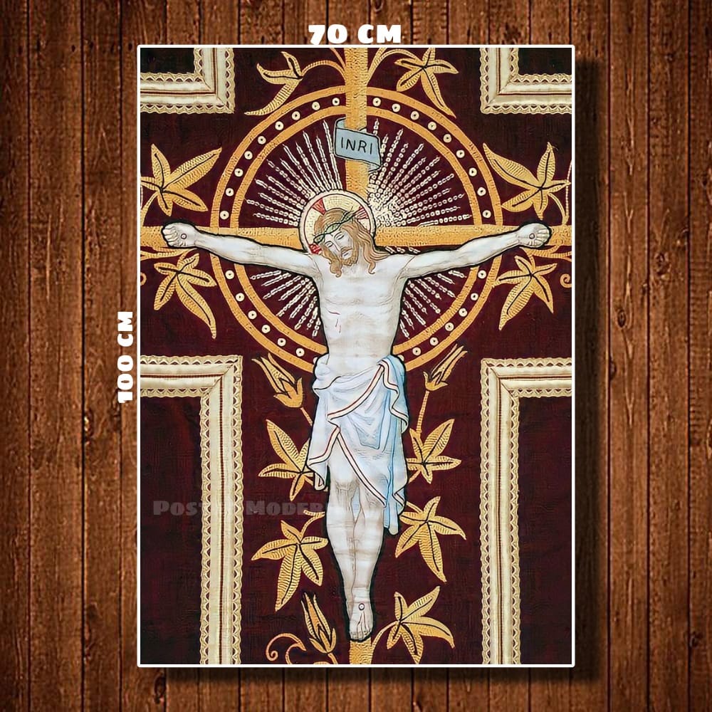 Jual Hiasan Dinding Lukisan Poster Yesus Tersalip Xtra Jumbo Code14 ...