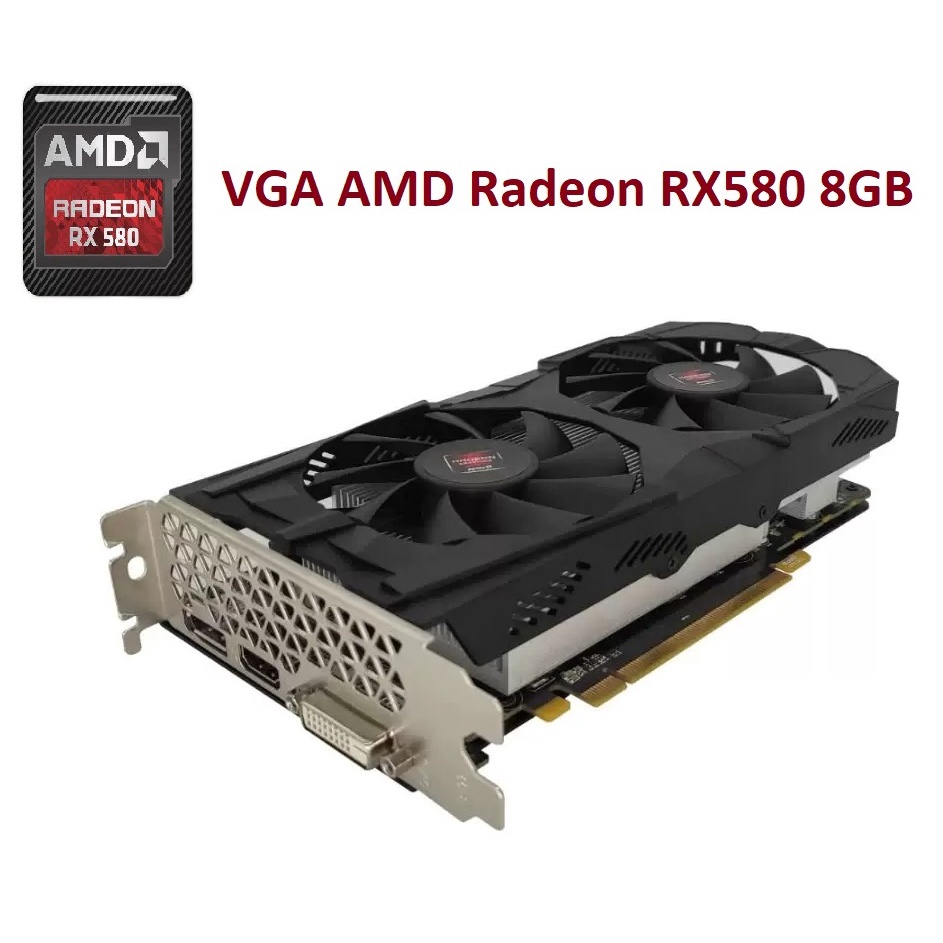 Jual VGA Gaming AMD Radeon RX580 8GB DDR5 256 Bit Video Graphic Card ...