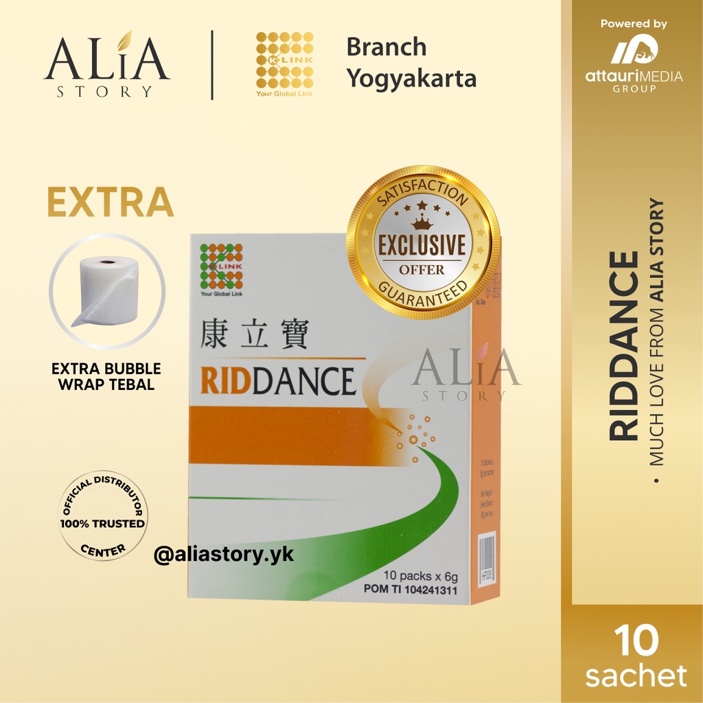 Jual [EXCLUSIVE] Riddance Original K-Link (1 Box isi 10 Sachet) Riden Detox Detoksifikasi ...