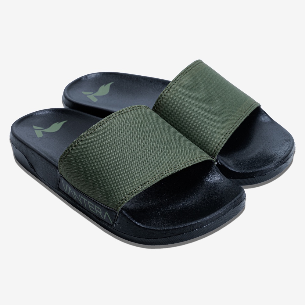 Jual Vantera Official - Onex Canvas Series Black| Sandal Slipper ...