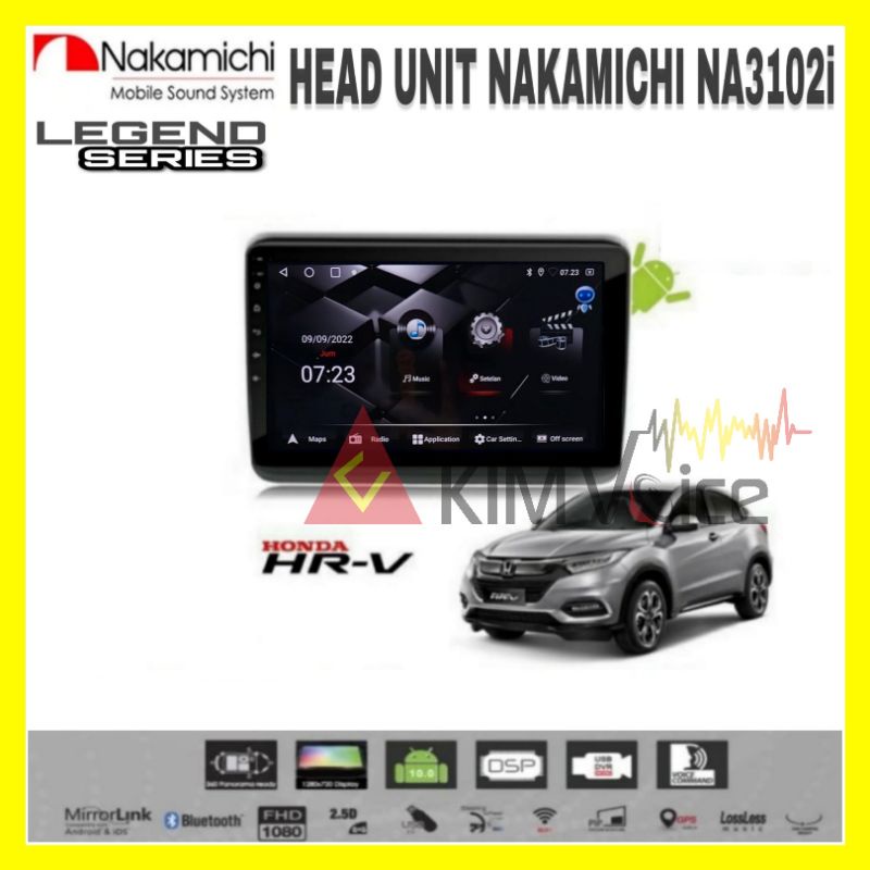 Jual Head Unit Android 10 inch Nakamichi OEM Honda HRV 2015 Up soket ...