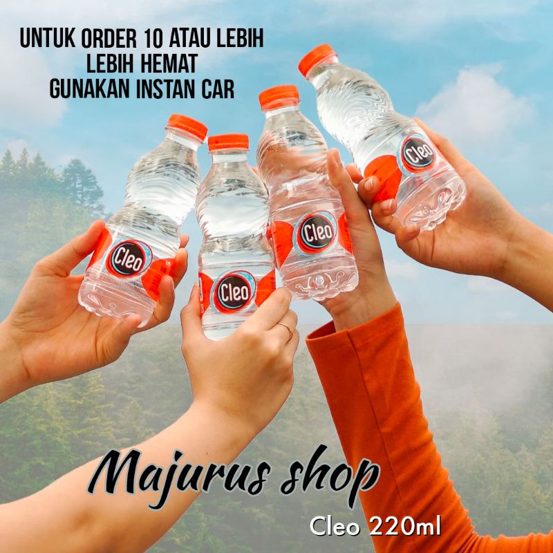 Jual Air mineral / Air minum Cleo / Super O2 220ml-220ml [ 220-200 ml ...