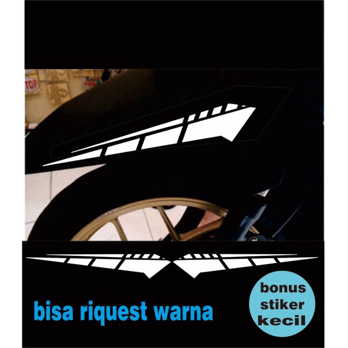 Jual PROMO STIKER SPAKBOR DEPAN STIKER CUTTING MOTOR TRIBAL | Shopee ...
