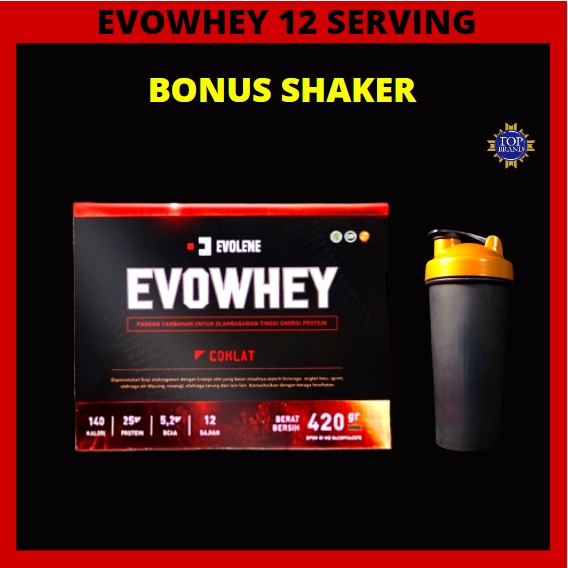 Jual EVOWHEY EVOLENE 12 SACHET PROTEIN 420GRAM BOX EVOWHEY SUSU FITNESS ...