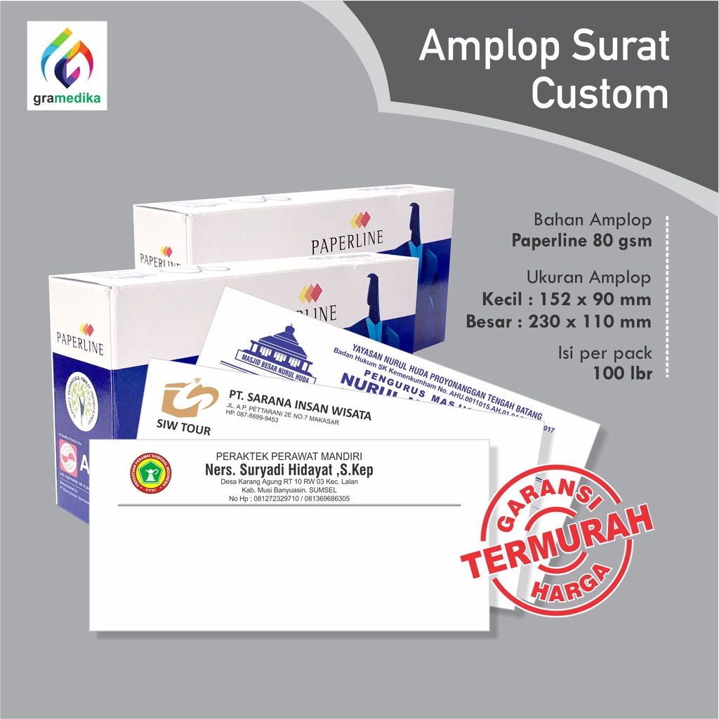 Jual AMPLOP SURAT CUSTOM | Shopee Indonesia
