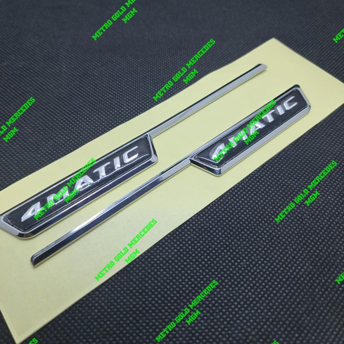 Jual 1Set Emblem Fender Logo 4Matic Mercedes Benz Sticker 4Matic Mercy ...