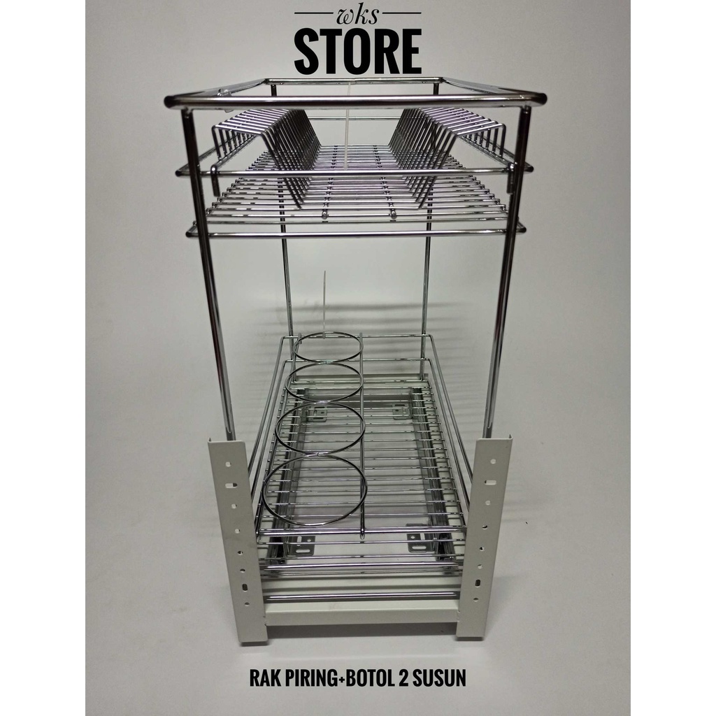 Jual Rak Piring Botol Bumbu 2 Susun TWIN TMB 24056 | Shopee Indonesia