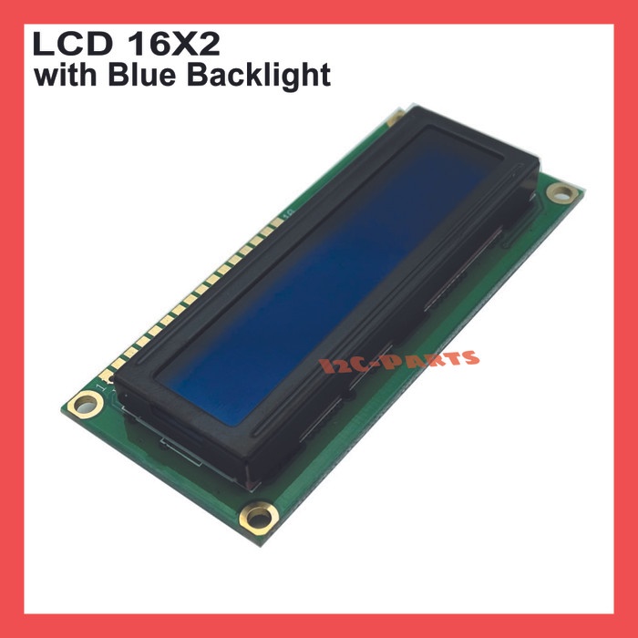 Jual LCD 1602 Character Display 16X2 5V Blue Backlight Biru Module ...