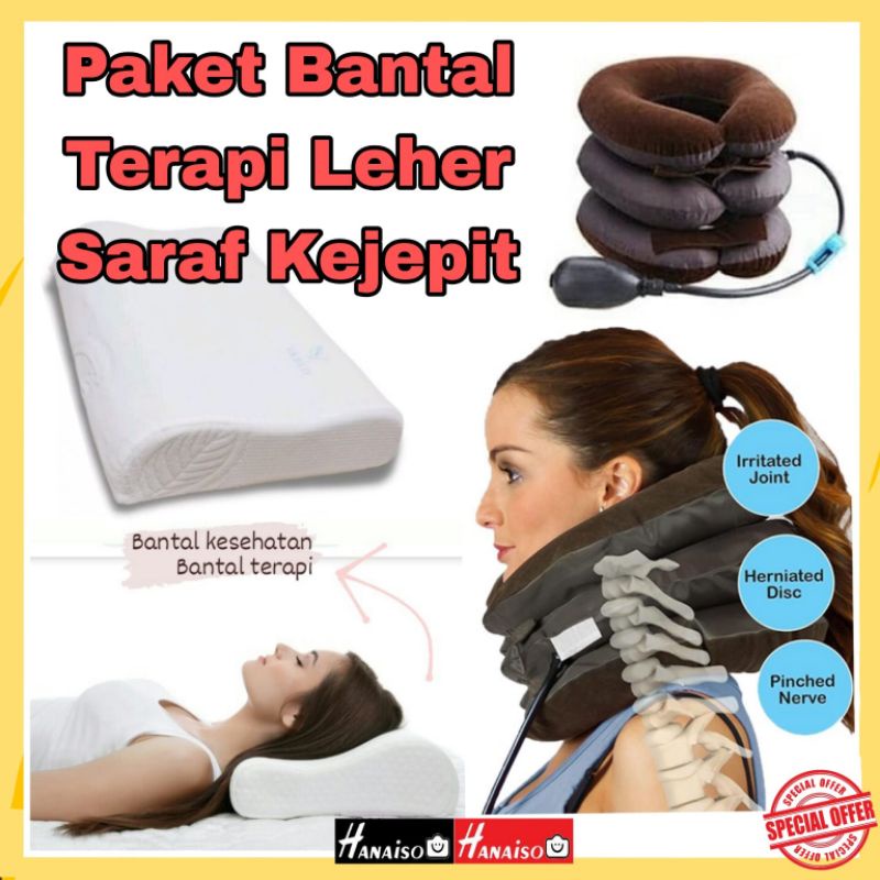 Jual Termurah MEDAN Hanaiso Bantal Terapi Leher Saraf Kejepit | Bantal ...
