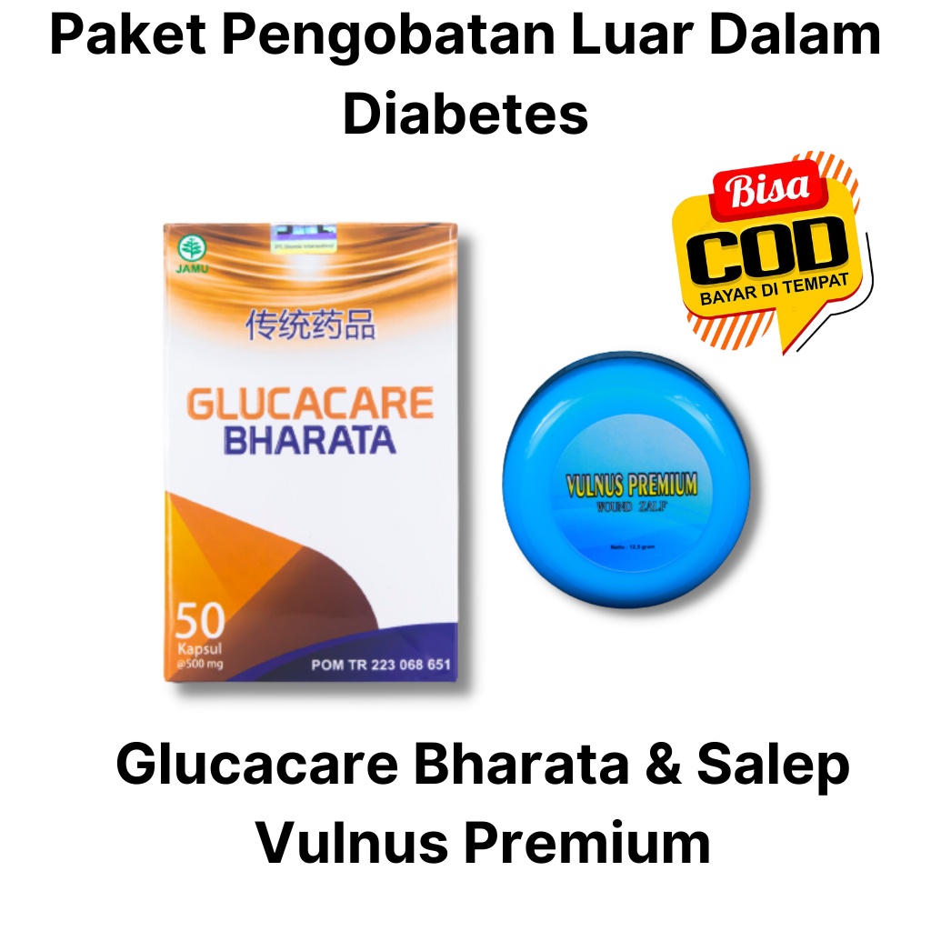 Jual Glucacare Bharata Obat Penurun Gula Darah | Pengering Luka Ampuh ...