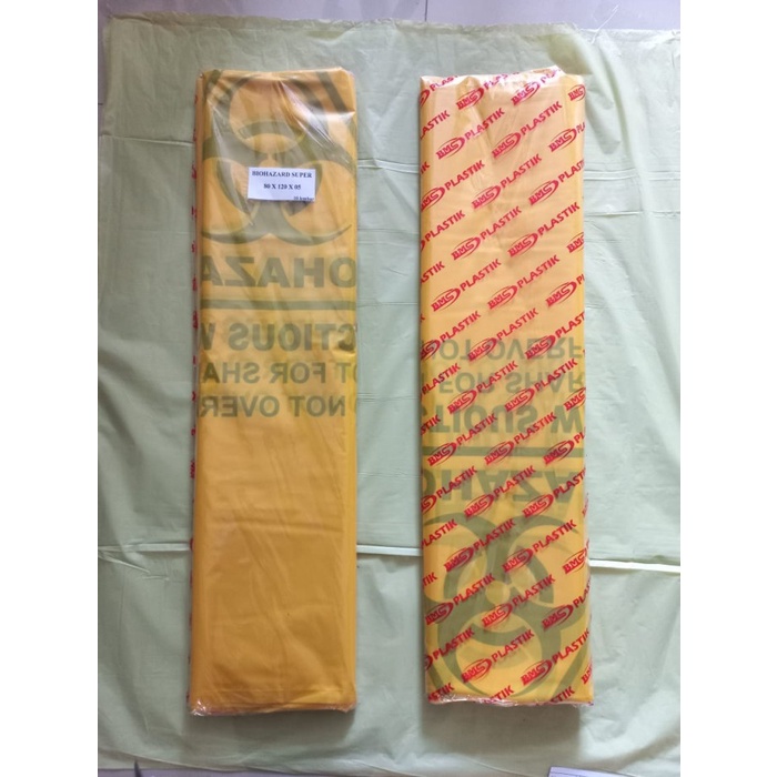 Jual Hab Plastik Sampah Infeksius - Limbah Medis B3 Logo Biohazard 80 X ...