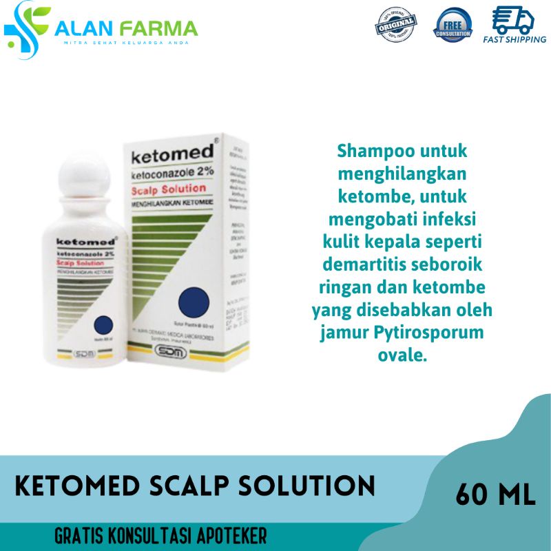 Jual Ketomed Scalp Solution | Ketomed Sampo | Ketomed Shampoo Anti ...