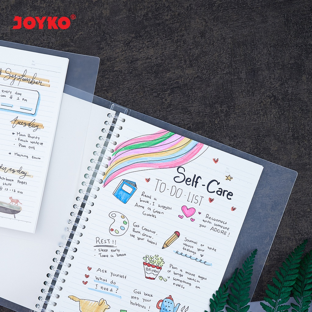 Jual Joyko Binder Note TRANSPARENT A5 B5 / Buku Binder Joyko Transparan ...