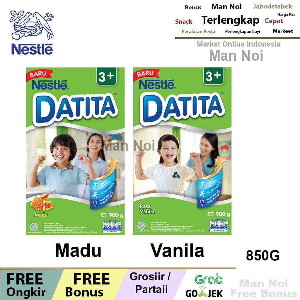 Jual Nestle DATITA 3+ Vanila Susu Anak 3-5 Tahun Box 850g | Shopee ...