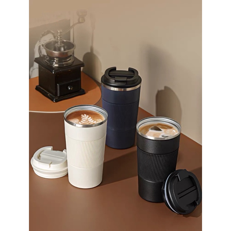 Jual coffee mug/ teh/mug stainless tahan panas/travel mug coffee 510ml ...