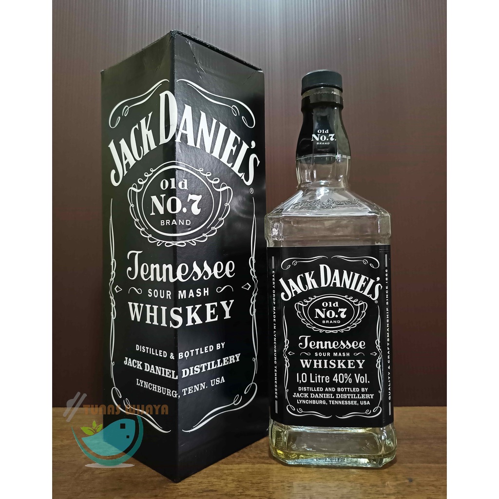 Jual Botol bekas Jack Daniels No.7 Tennessee 1 Liter + Box | Shopee ...