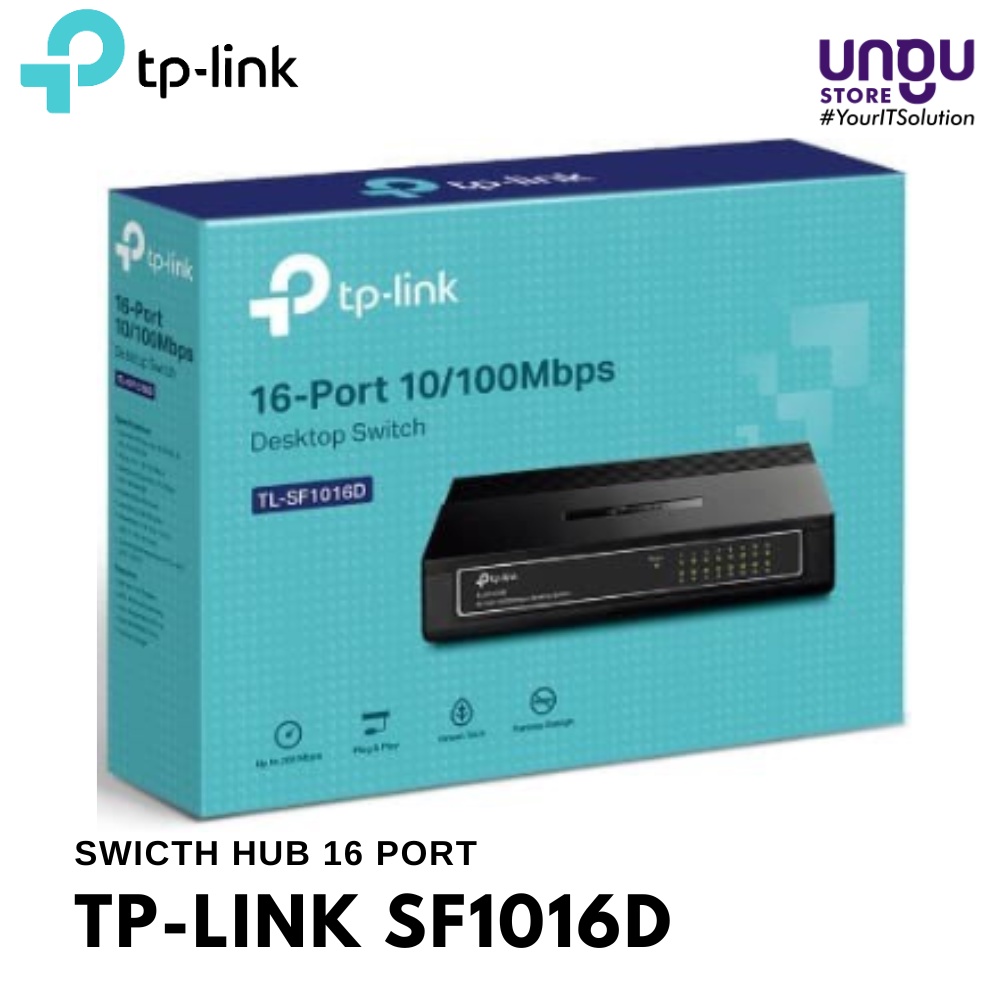 Jual Tp-Link Switch Hub 16Port TL-SF1016D & 24Port SF1024D Dekstop Switch 10/100Mbps | Shopee ...