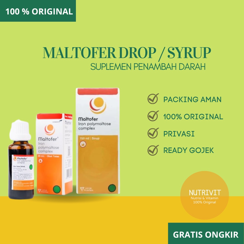 Jual Maltofer DROP/Syrup Zat Besi anti Anemia tambah darah | Shopee ...