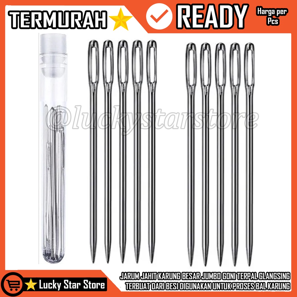 Jual Jahit Karung Besar Alat Menjahit Jarum Jahet Karong Besi Stenles ...