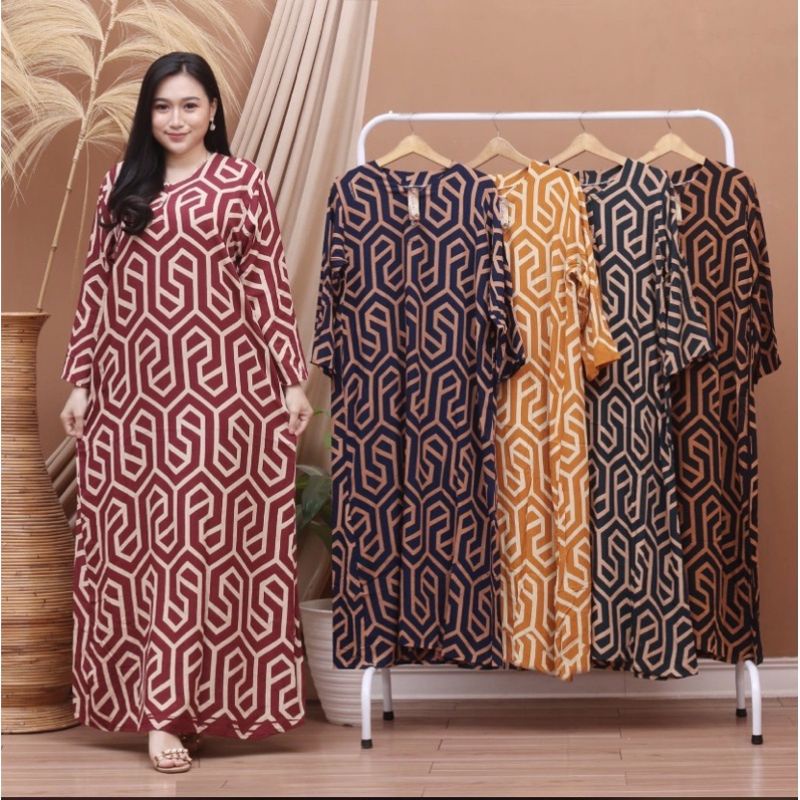 Jual Baju Daster Kencana Ungu Lengan Panjang - DASTER BATIK RAYON MURAH ...