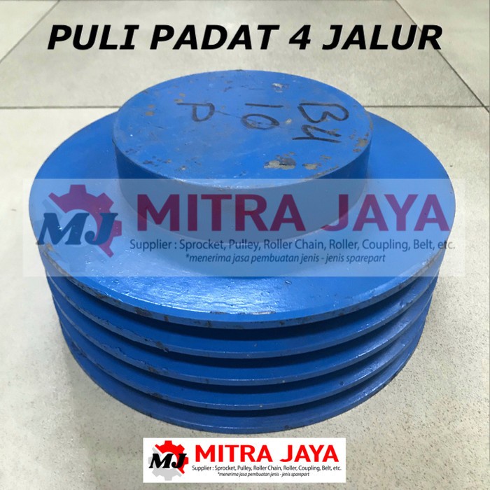 Jual PULI BESI PADAT A4 x 6 inch POLI PULLEY PULLY BESI ANCURAN 4 JALUR ...
