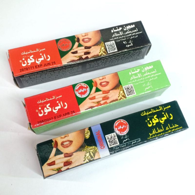 Jual KUTEK KUKU HENA RANI KONE 6gr | Shopee Indonesia