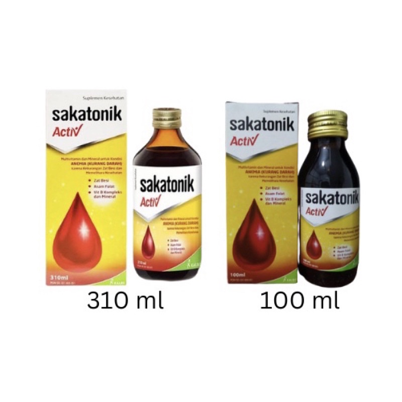 Jual Sakatonik Activ Syrup 100 ml & 310 ml - Multivitamin dan Mineral ...