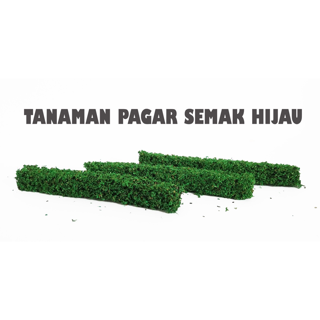 Jual Miniatur Pagar Tanaman Semak Hijau / Pagar Maket / Bahan Maket ...