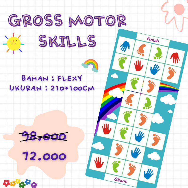 Jual GROSS MOTOR SKILLS / MAINAN MOTORIK KASAR / MENCARI JEJAK / MAINAN ...