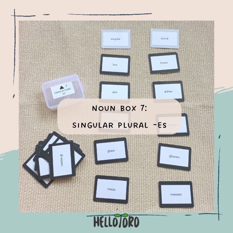Jual Montessori Grammar Boxes Noun | Shopee Indonesia
