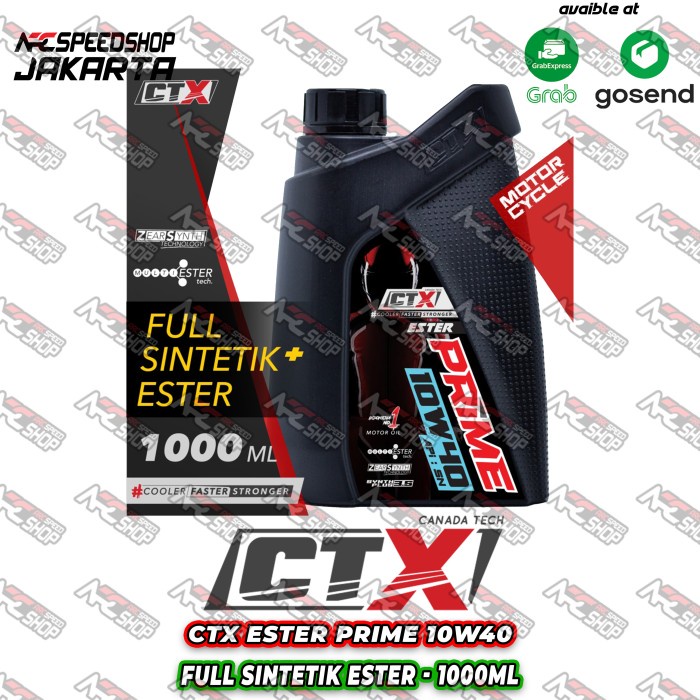 Jual Ctx Ester Prime 10W40 - Oli Racing Moge Full Sintetik Ester ...