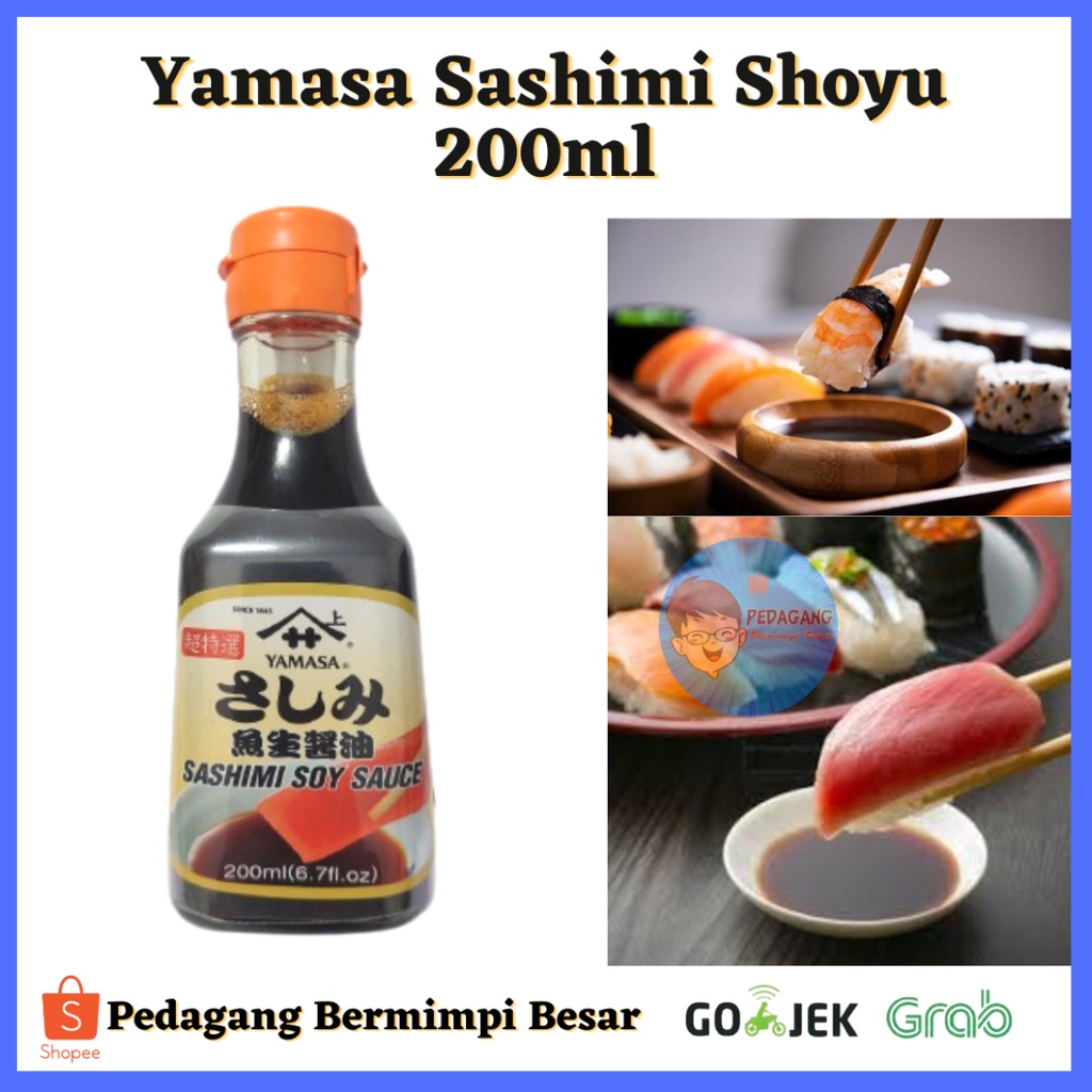 Jual Yamasa Sashimi Shoyu 200ml/ Kecap asin Jepang/ Shoyu Soya | Shopee ...