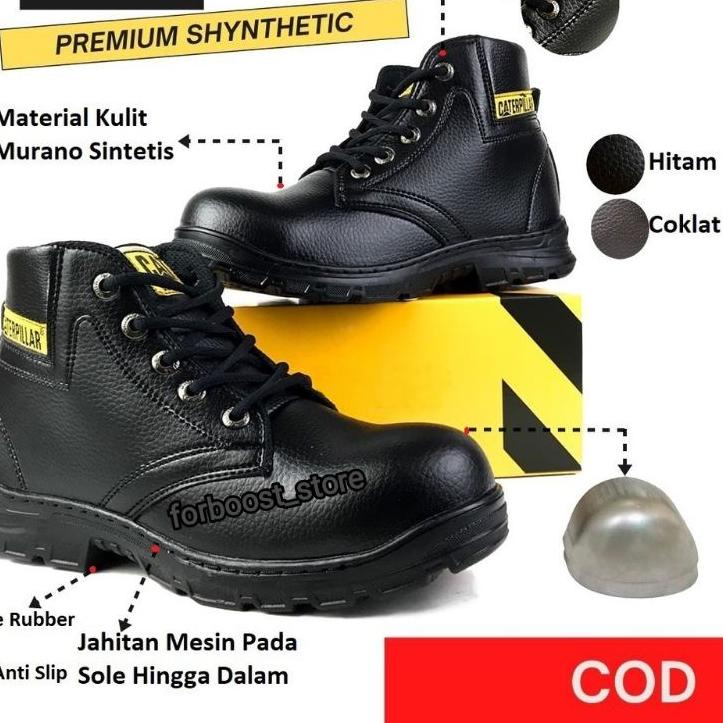 Jual AZA309 sepatu safety ujung besi/sepatu septi boots kerja berat dan ...
