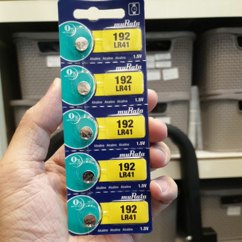 Jual Baterai Murata LR 41 AG3 LR41 SR736 AG3, AG-3 GP392 LR736 392 192 ...
