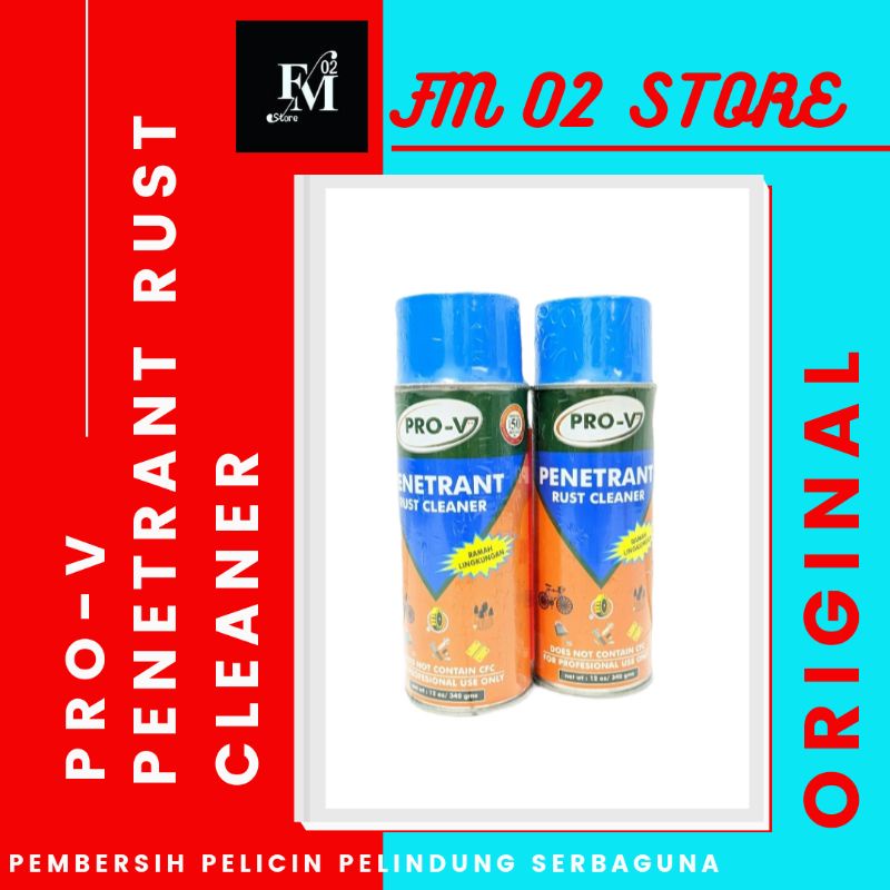 Jual Pro-V Penetrant Rust Cleaner Pelumas Serbaguna / Spray Pelicin ...