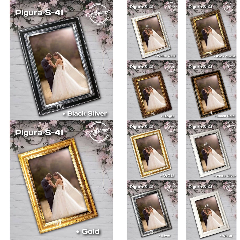 Jual Bingkai pigura foto 10R 10RS A4 frame pigura foto | pigora figura ...