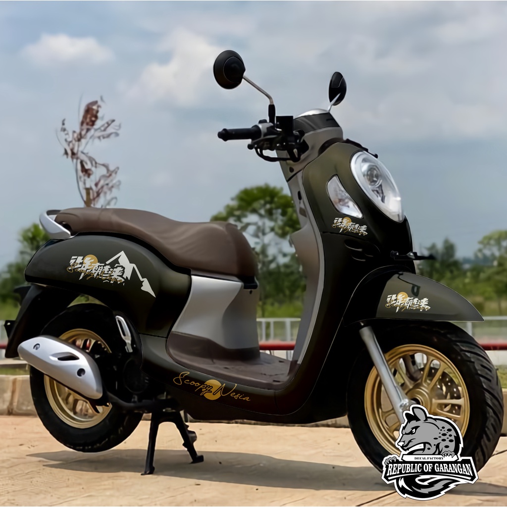 Jual ecal sticker scoopy full body FI scopy dekal stiker 2017 2018 2019 2020 2021 prestige karbu ...