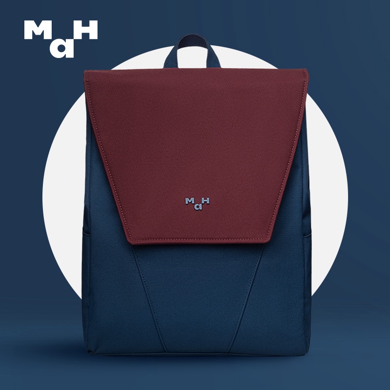 Jual MAH Contrast Color Backpack Large Capacity Laptop Tas Wanita ...