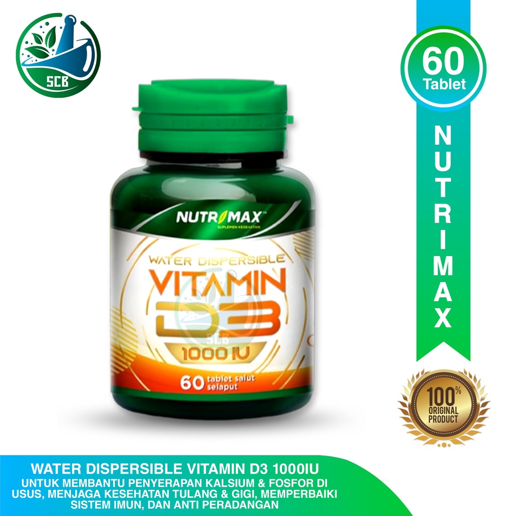 Jual Nutrimax Vitamin D3 1000 IU Tablet - Kesehatan Tulang Imunitas Imun | Shopee Indonesia