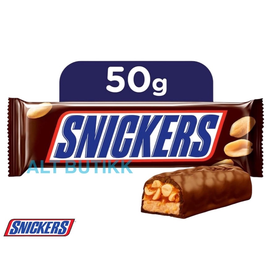 Jual SNICKERS CHOCOLATE BAR 50 GRAM | COKELAT SNICKER | Shopee Indonesia