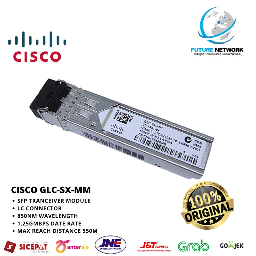 Jual CISCO GLC-SX-MM-SFP TRANSCEIVER MODULE | Shopee Indonesia